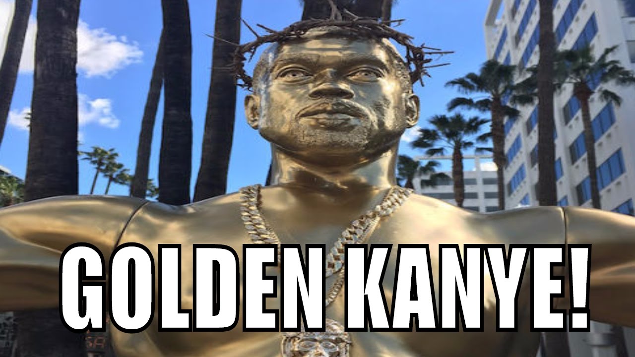 Kanye Appears as Golden Jesus - YouTube