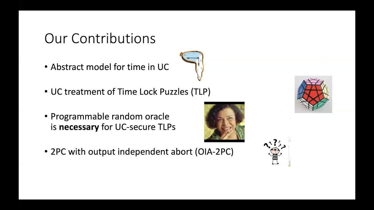 TARDIS: A Foundation of Time-Lock Puzzles in UC - YouTube
