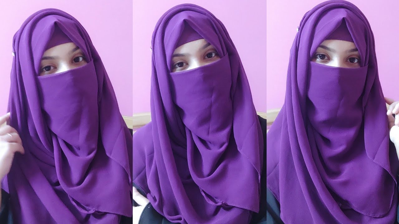 Easy niqab tutorial without inner cap || Hijab Tutorial || Nourin hijab ...