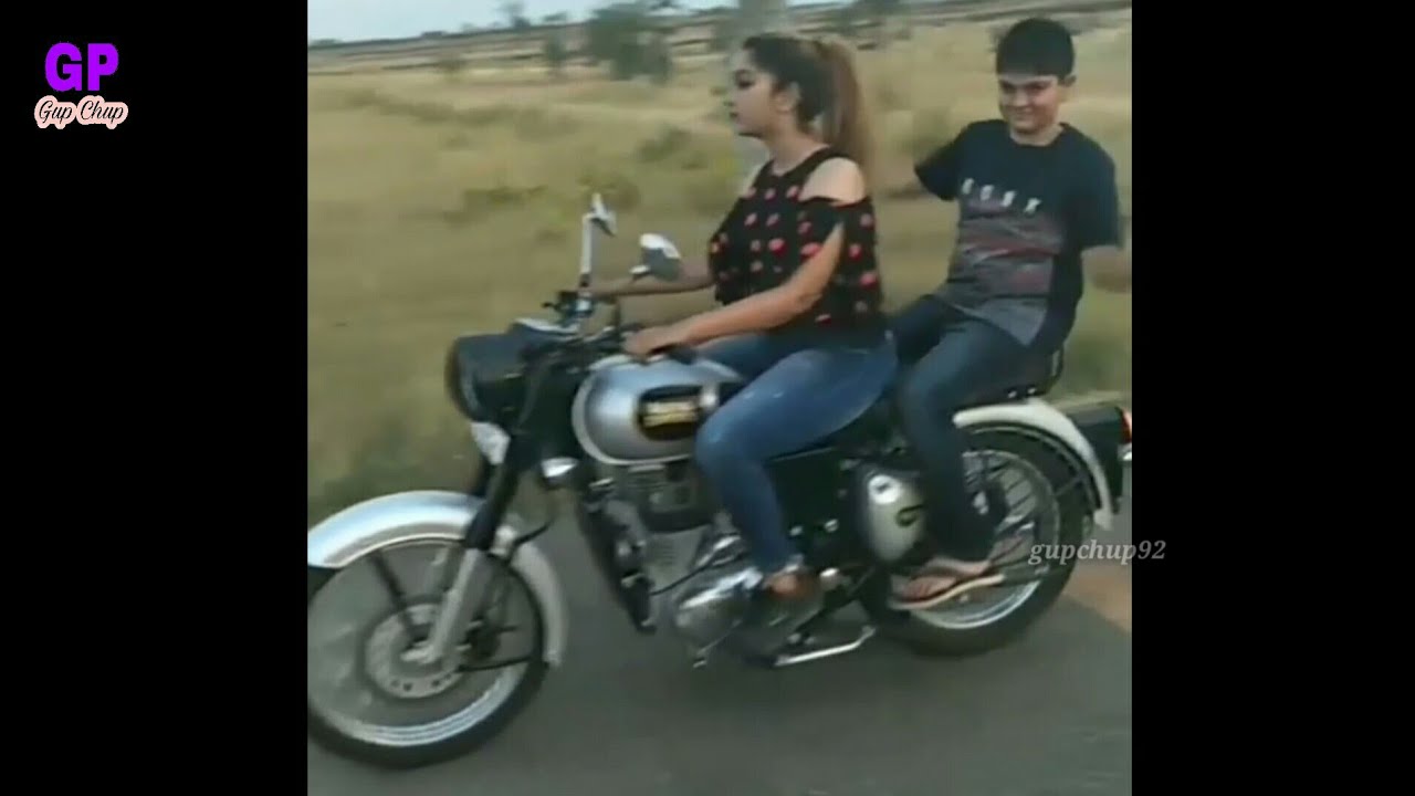 Girl Riding Bullet With Her Brother - YouTube