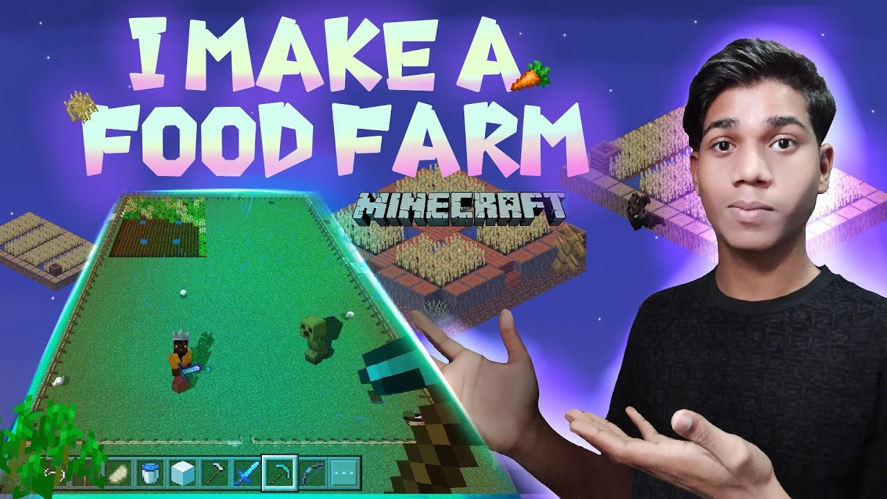 I make a food farm in Minecraft in my world - YouTube