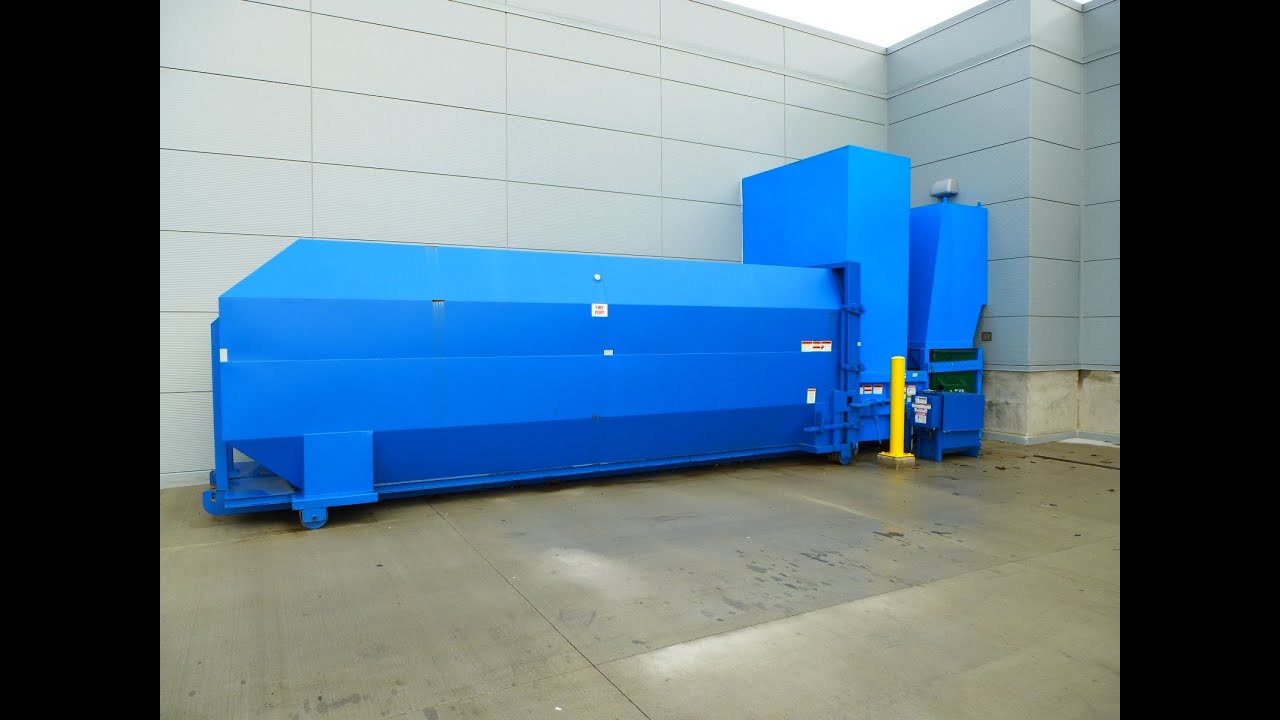 Commercial & Industrial Roll Off Waste Compactors - YouTube