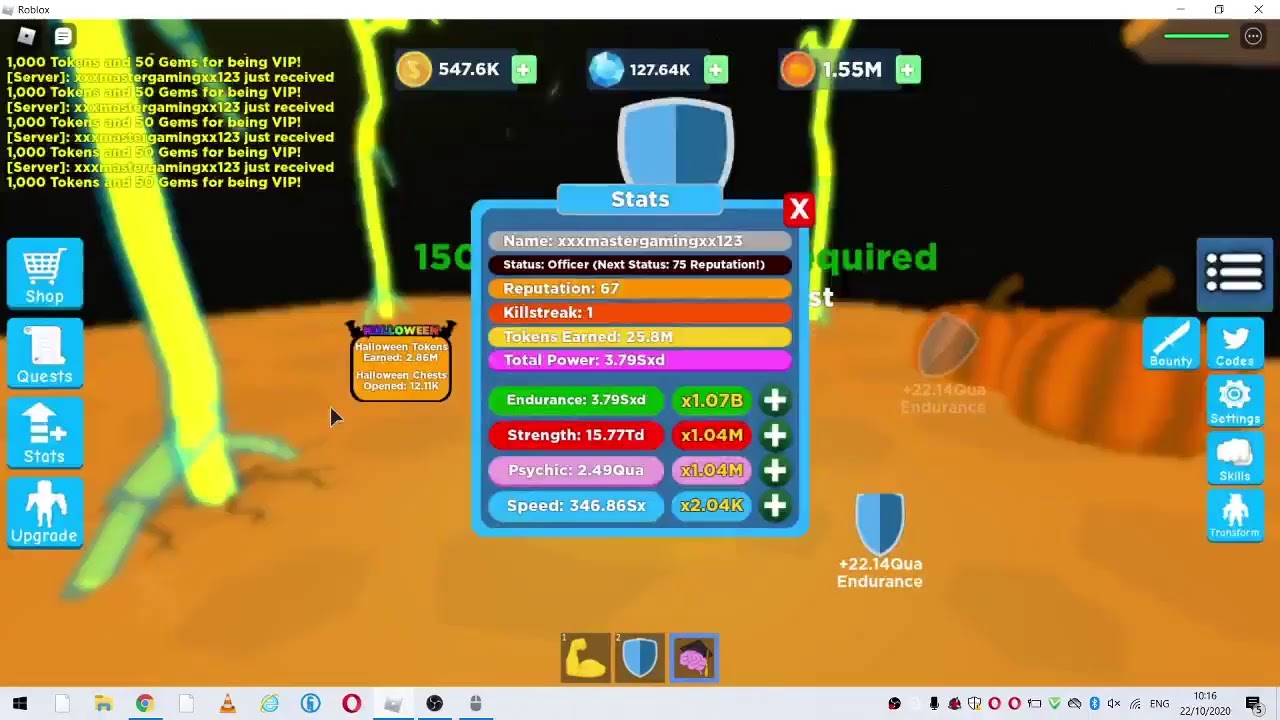 Super power fighting simulator grinding to last rank - YouTube