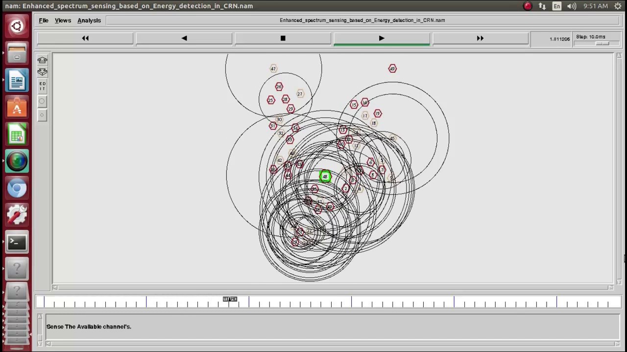 Spectrum Sensing Based on Energy Detection in Cognitive Radio Network simulation projects - YouTube