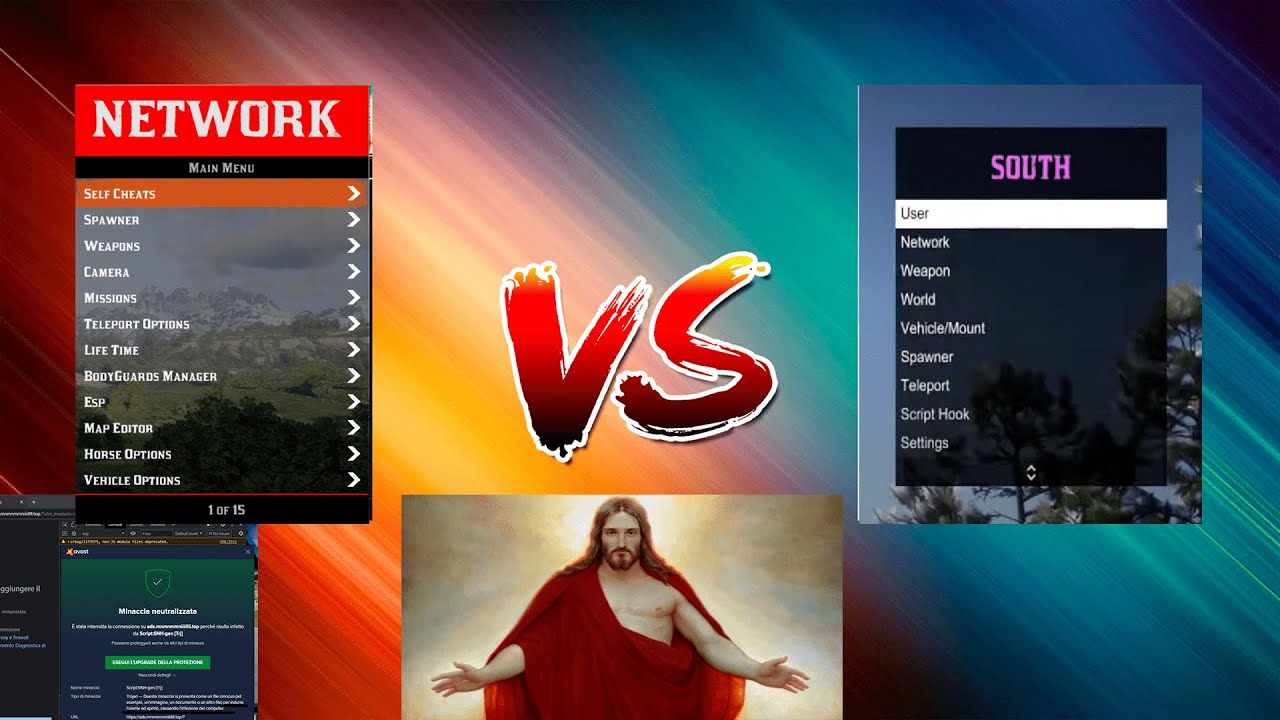 SOUTH VS FITKIT - RDR2 MOD MENUS - YouTube