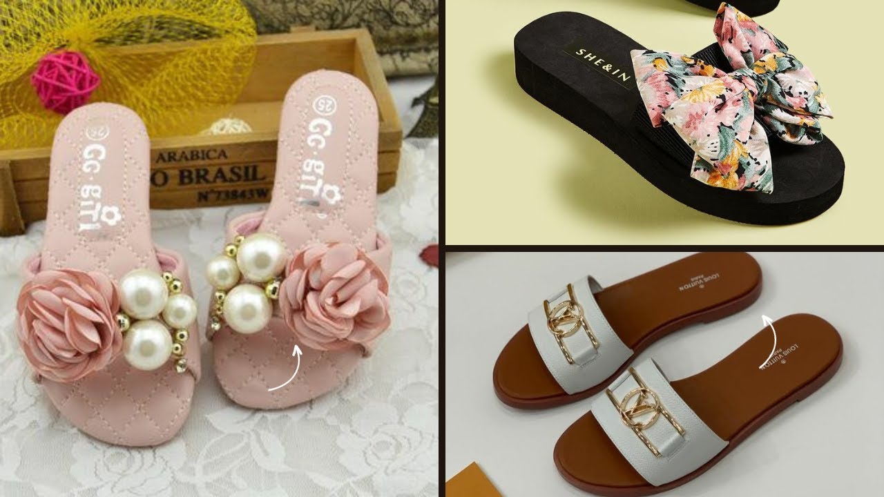 summer collection of flat sandals for girl's // new collection of ...