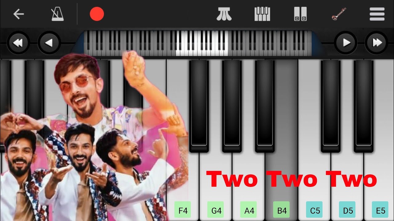Two Two Two Song | Kaathuvaakula Rendu Kaadhal | Easy Piano Tutorial ...