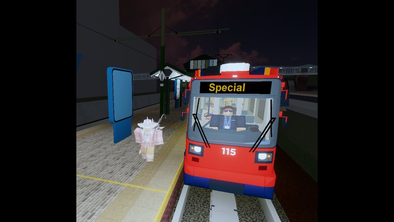 Sheffield Supertram Roblox Green Route Service to Meadowhall ...