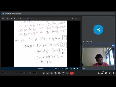 Week 11 TA Session: Constrained and Unconstrained Optimization - YouTube