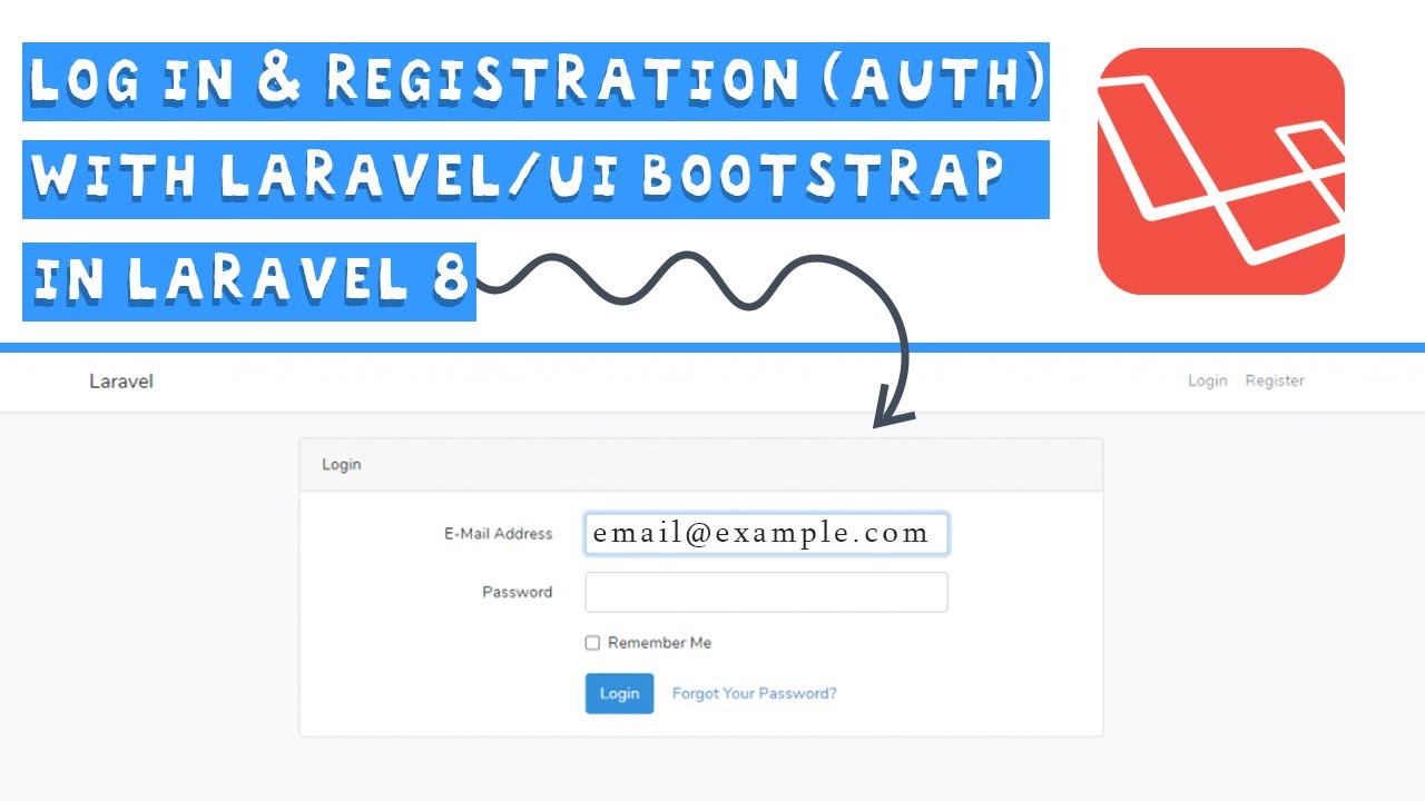 Log In And Registration Laravel Breeze Authentication In 10 Minutes Youtube