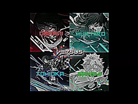 obanai vs muichieo vs tomioka vs sanemi | afterdark |#anime #manga # ...
