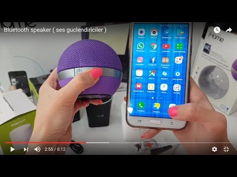 Bluetooth speaker ( ses guclendiriciler )