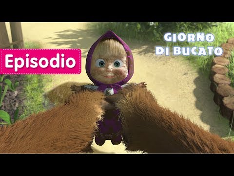 Masha e Orso 🐻👱‍♀️ Giorno Di Bucato 🚿🧺 (Episodio 18) 👣 Cartoni animati per bambini