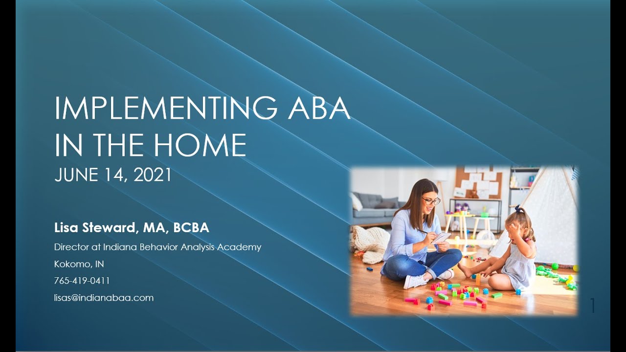 Implementing ABA in the Home - YouTube