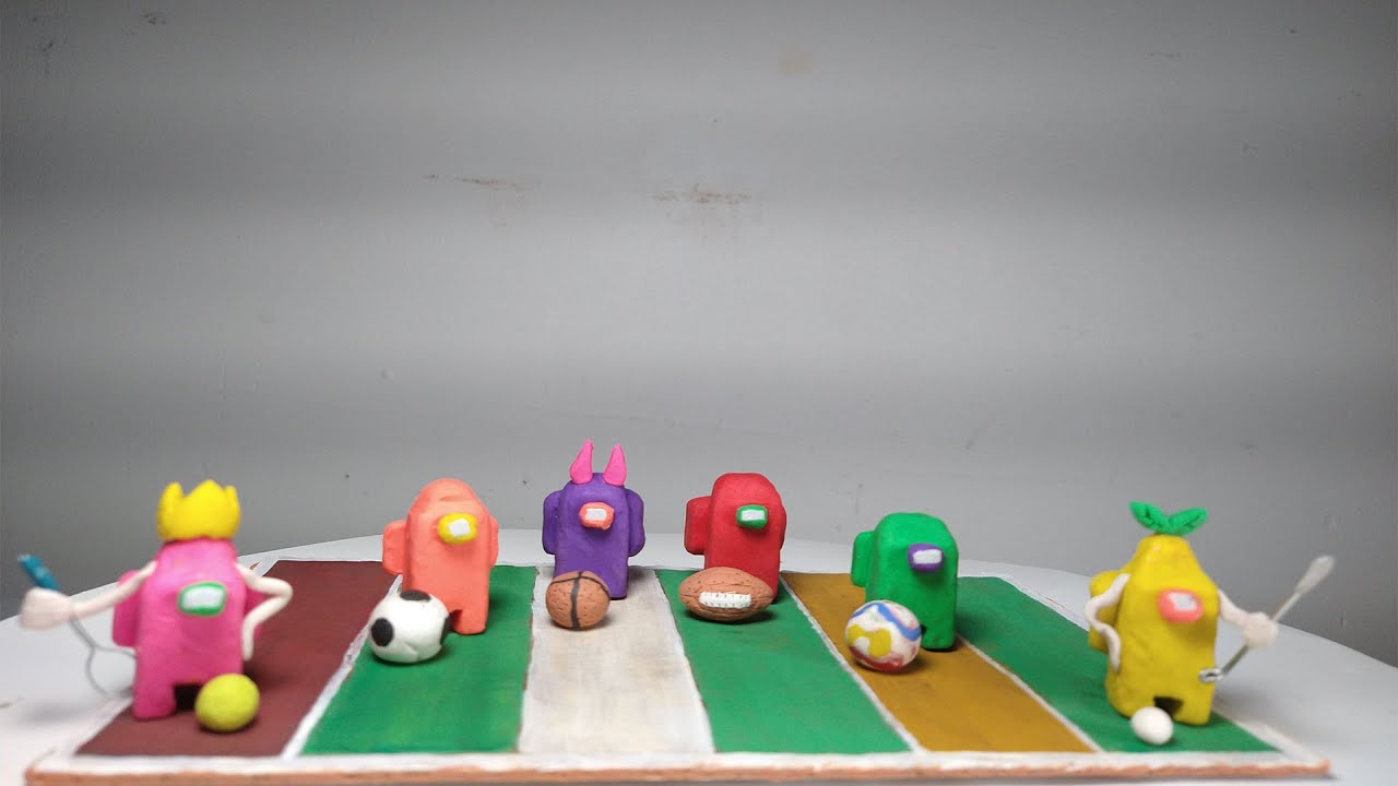 SCULPTING SPORTY AMONG US | CLAY - YouTube