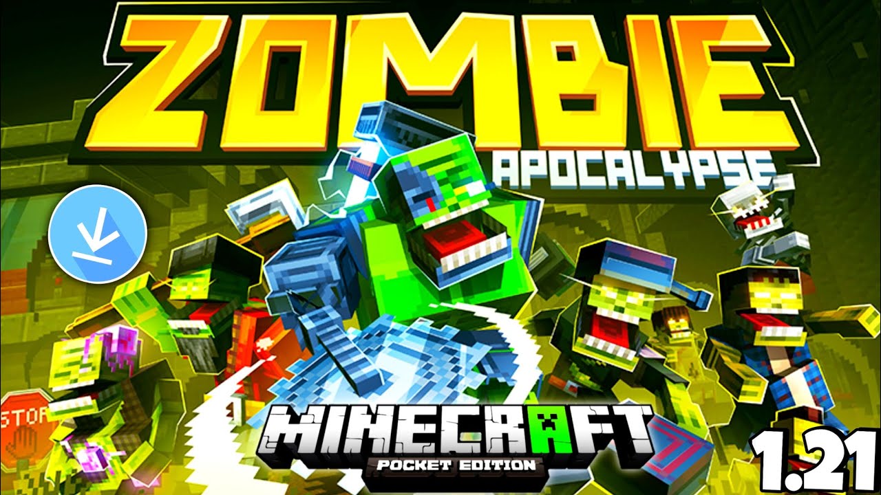 🔥Zombie Apocalypse Modpack For Minecraft Pe 1.21+ | Zombie Apocalypse ...