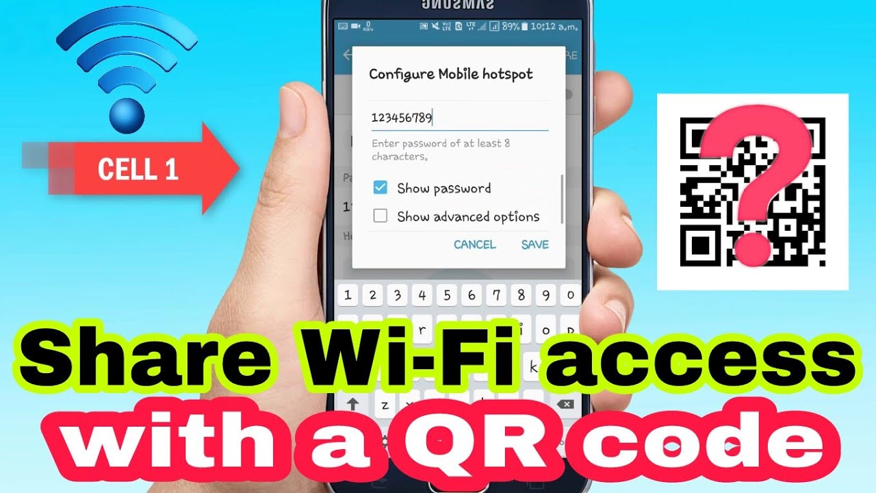 How to share Wi-Fi access with a QR code - YouTube