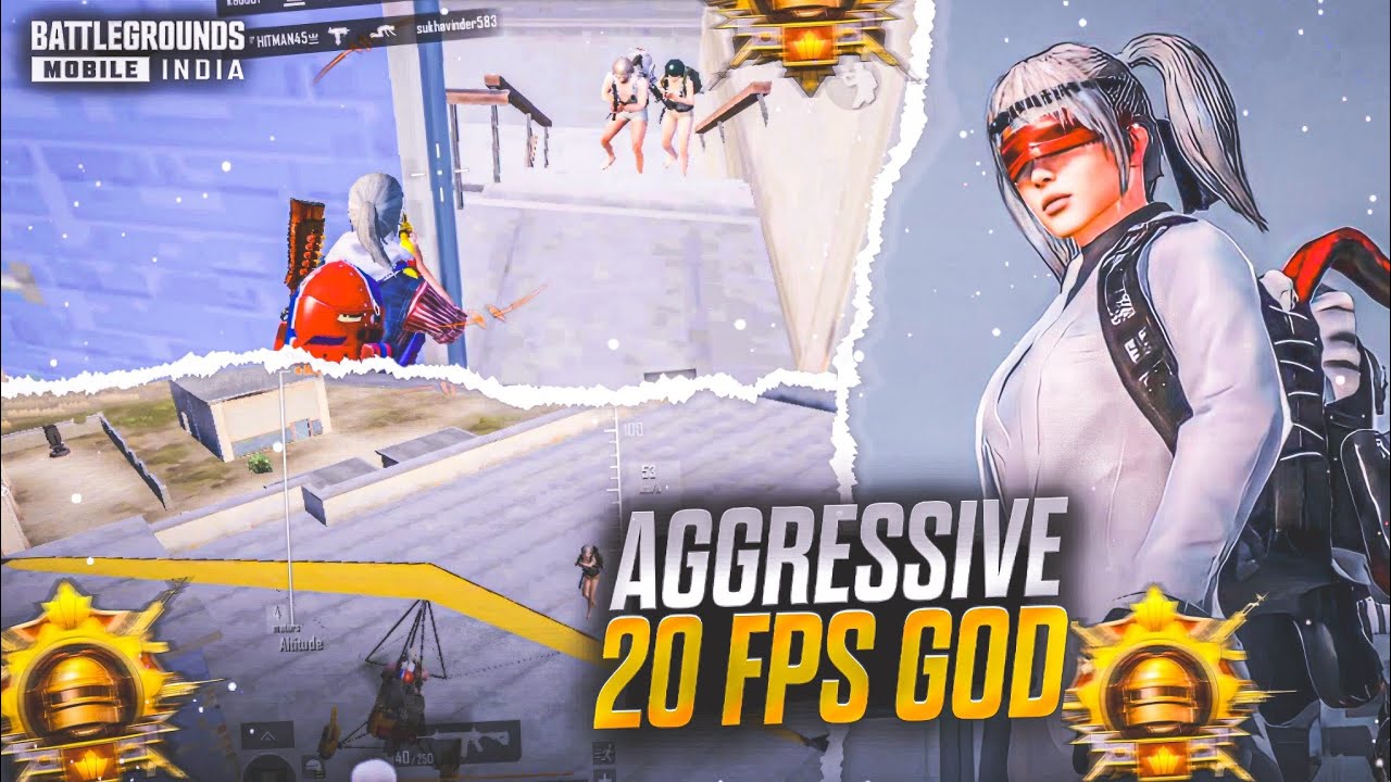 AGGRESSIVE 20 FPS GOD | Bgmi 20 FPS montage | @deathxgojoyt55 - YouTube