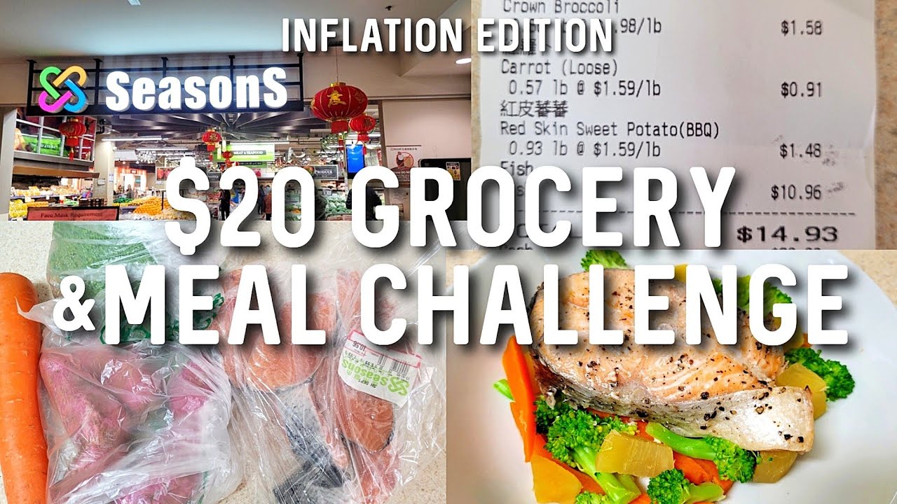 $20 Grocery & Meal Challenge in Toronto | Grocery Budget Challenge # ...