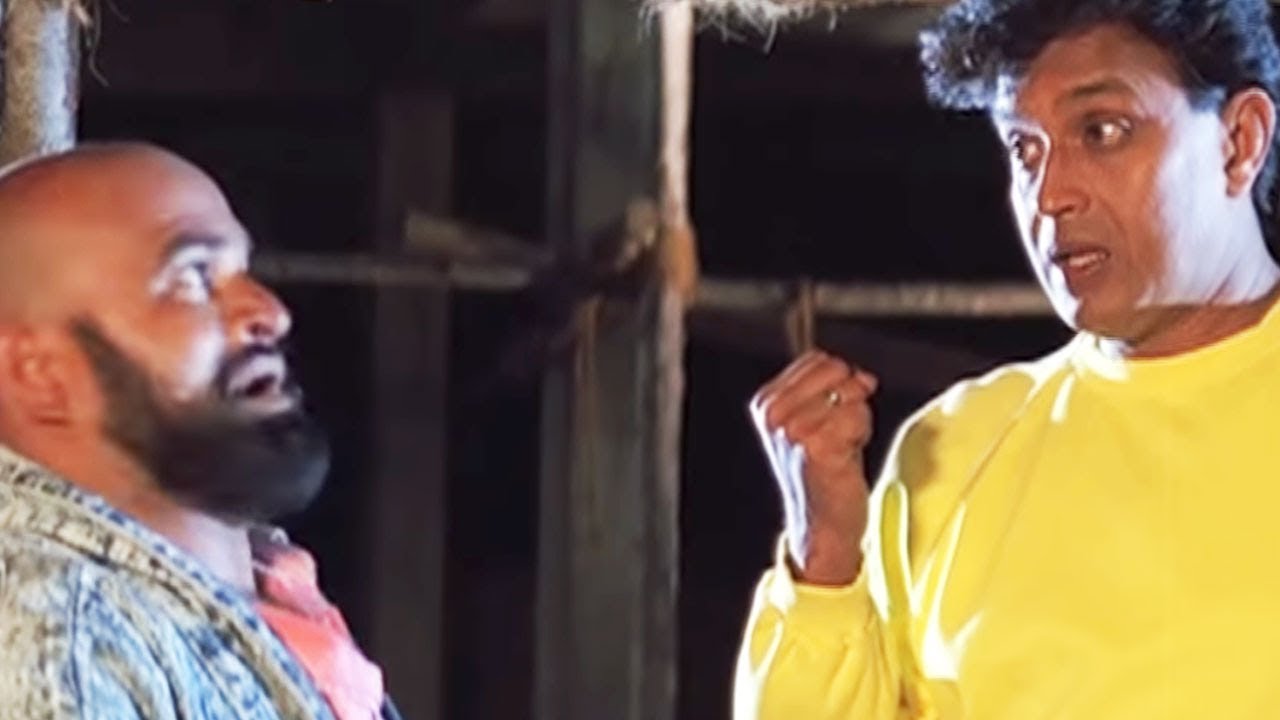 Mithun Chakraborty doesnt want to be hero | Teesra Kaun | Action Scene ...