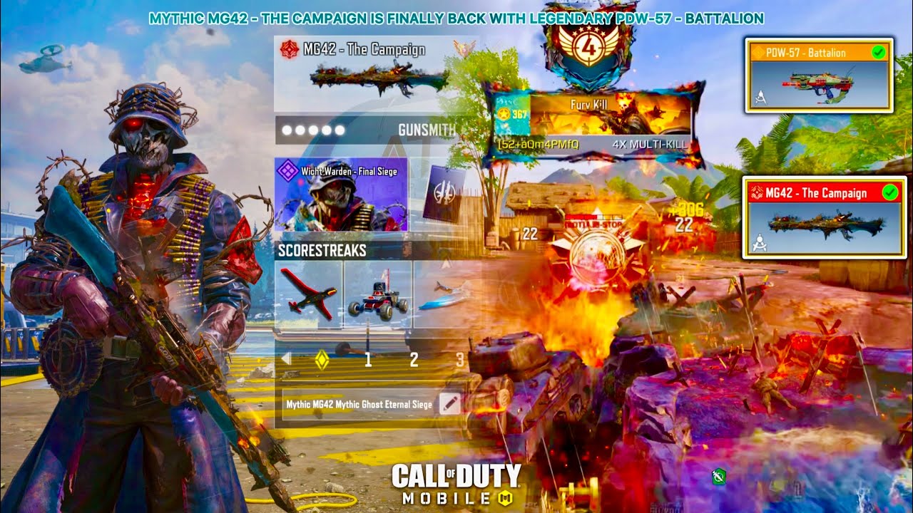 Mythic MG42 is now back to dominate the BATTLEFIELD with Legendary PDW ...