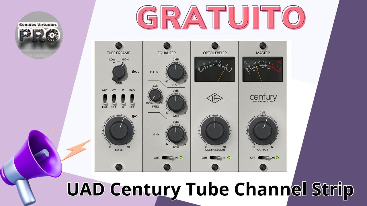 ⚡UAD Century Tube Channel Strip⚡¡GRATIS POR TIEMPO LIMITADO! - YouTube