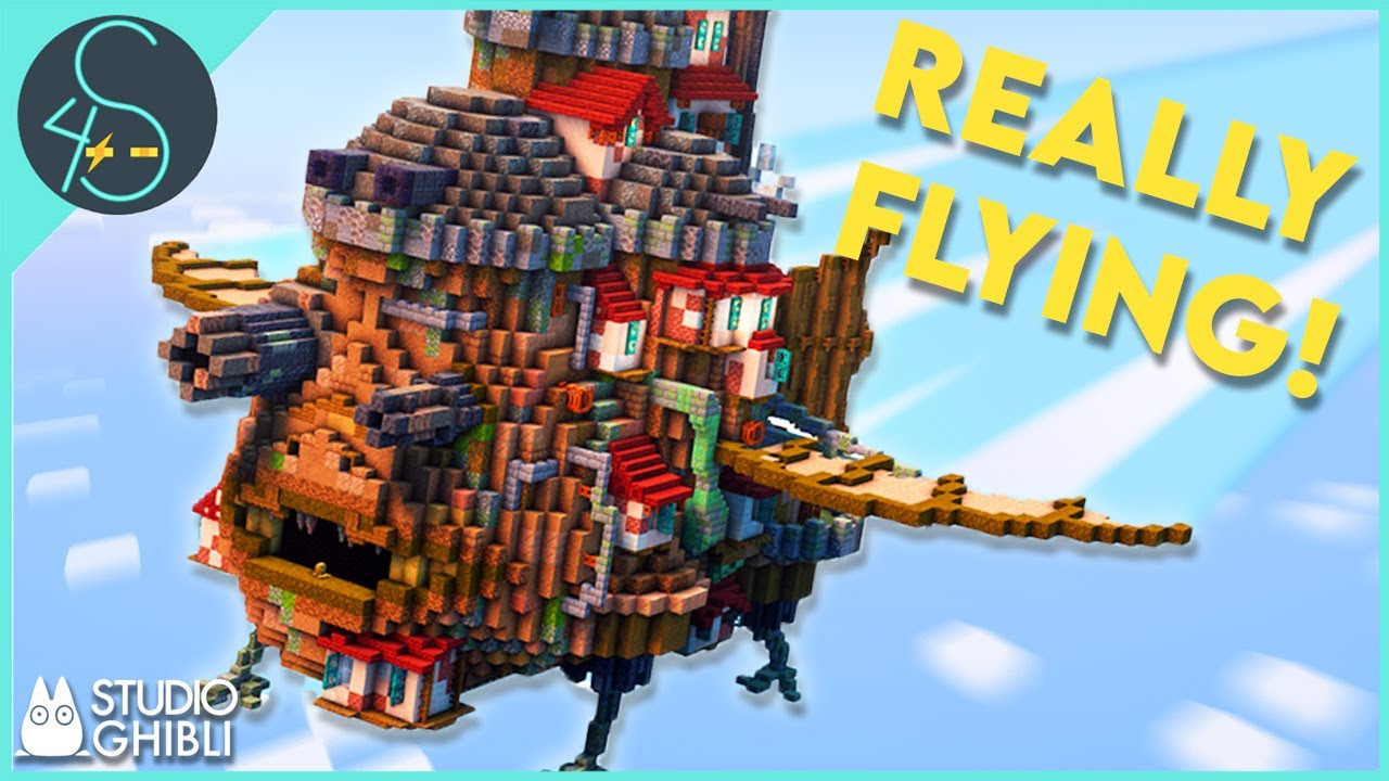 I made Howl's Moving Castle Actually FLY in Minecraft! - YouTube