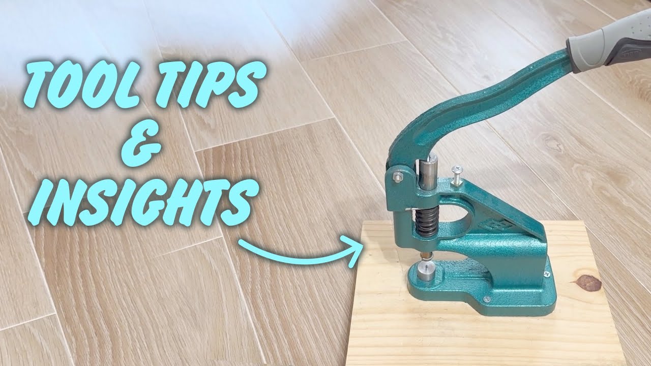 DEMO: Hand Press Punch Tool - Quick Button Demo - YouTube