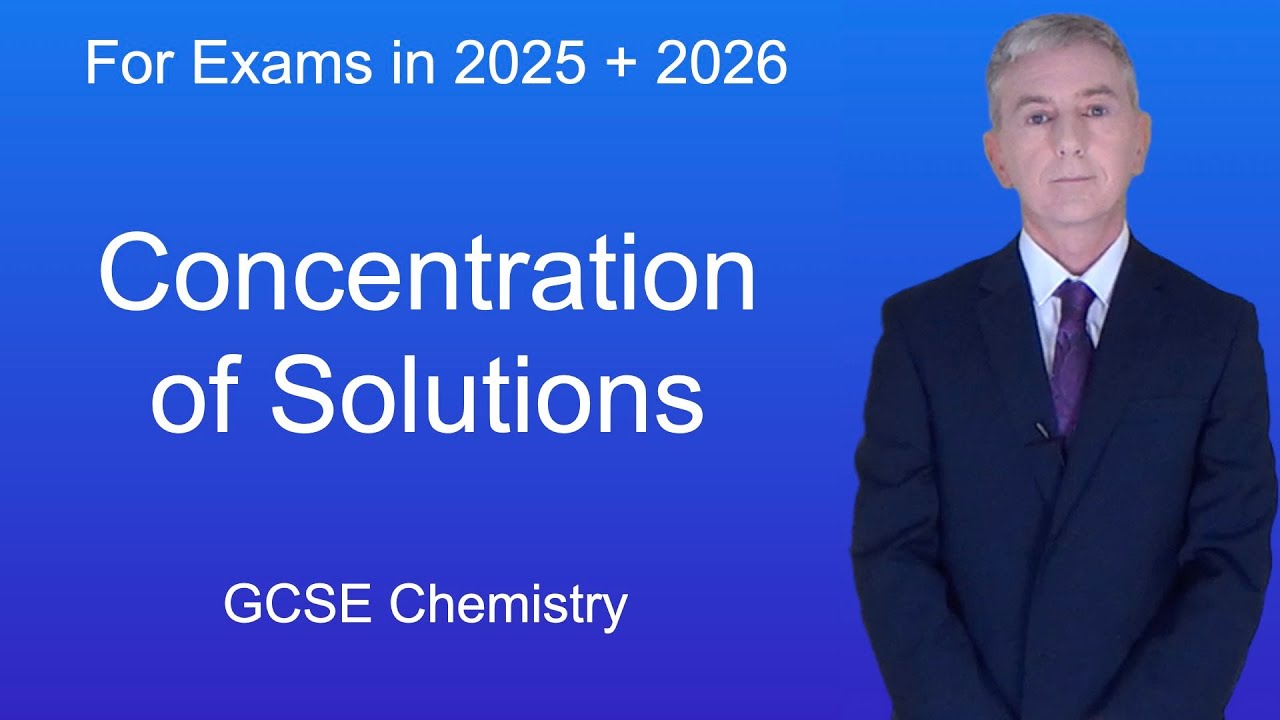 GCSE Chemistry Revision Concentration Of Solutions YouTube GCSE Chemistry Revision Concentration Of Solutions YouTube