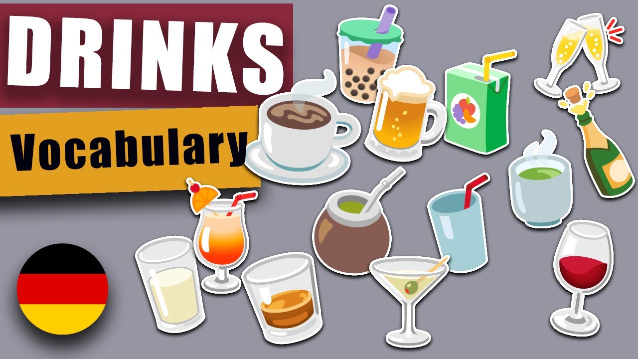 Drinks Vocabulary in German - YouTube