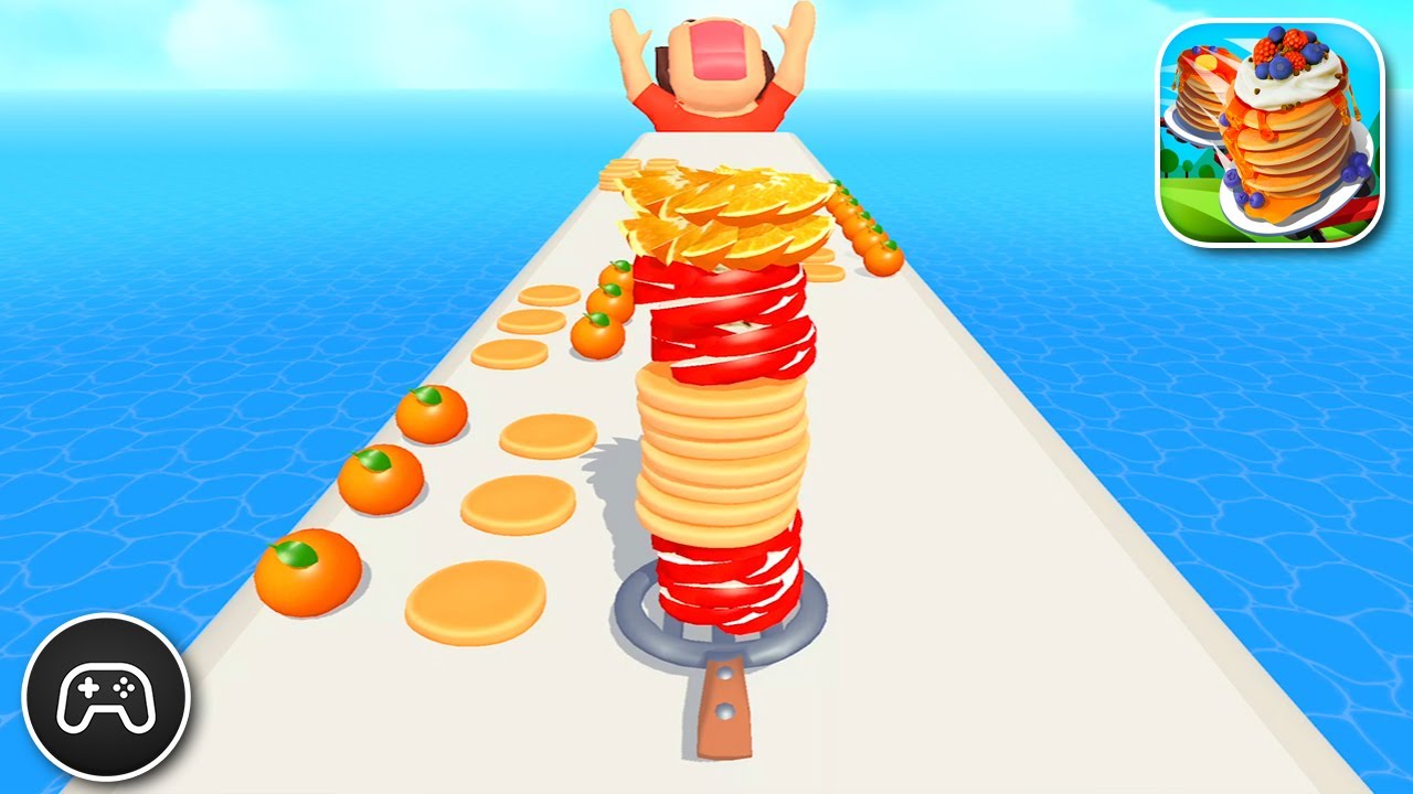 Pancake Run - Gameplay Walkthrough Part 81 - Game Levels 493-497 (iOS ...