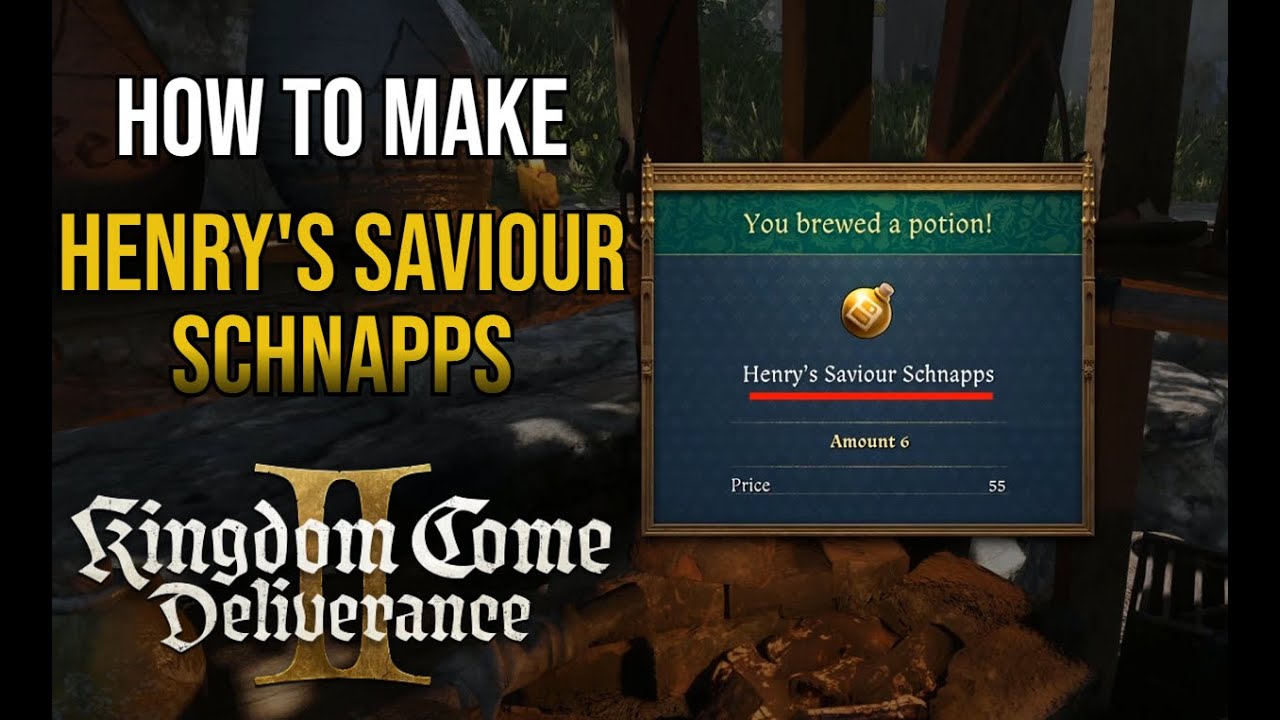 How To Make Henry's Saviour Schnapps | Kingdom Come: Deliverance II - YouTube