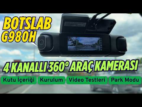 Botslab G980H Araç Kamerası - 4 Kameralı 360° Araç Kamerası | İnceleme - Kurulum - Video Testleri