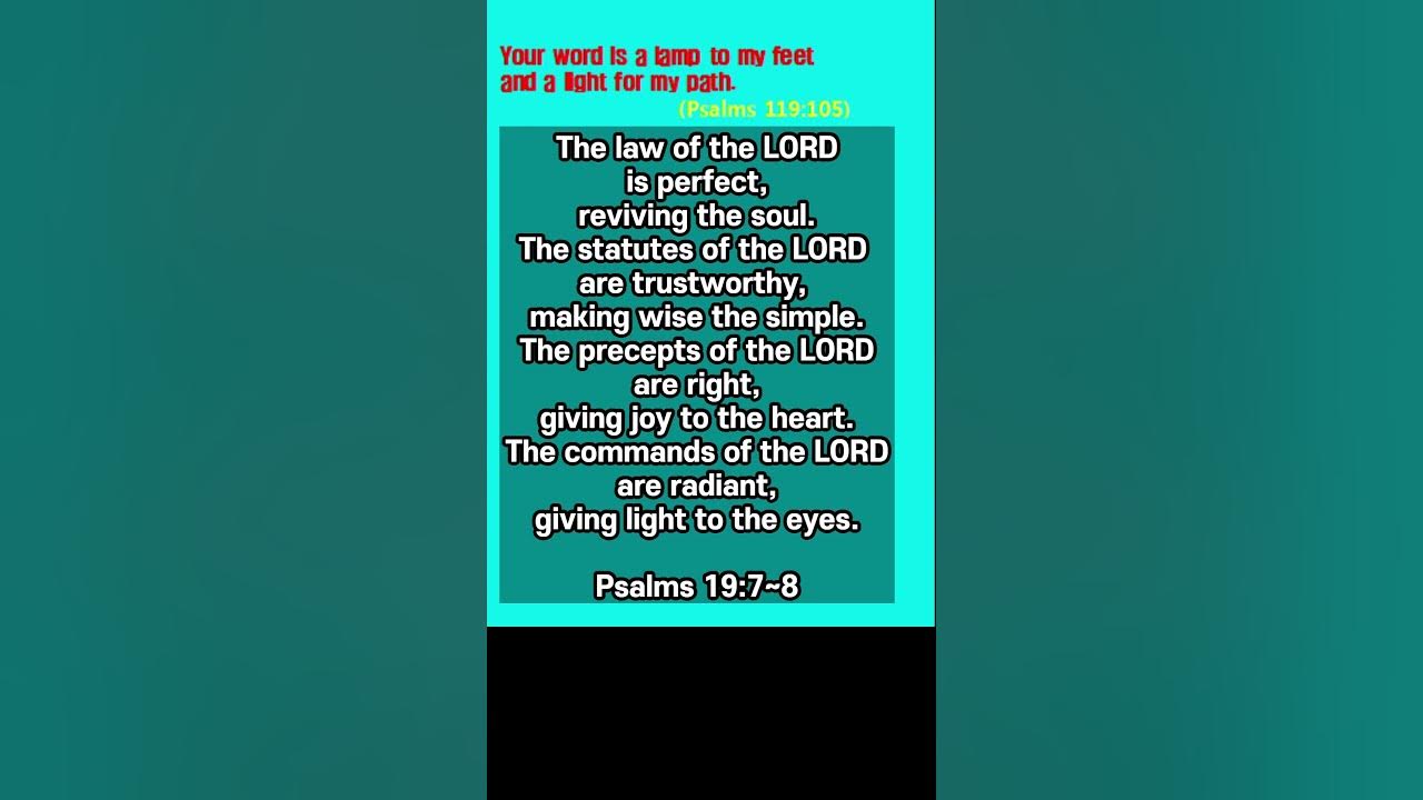 today-s-bible-verse-psalms-19-7-8-by-missionary-choi-jesus-bible
