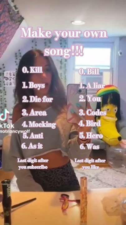 make your own song!! - YouTube