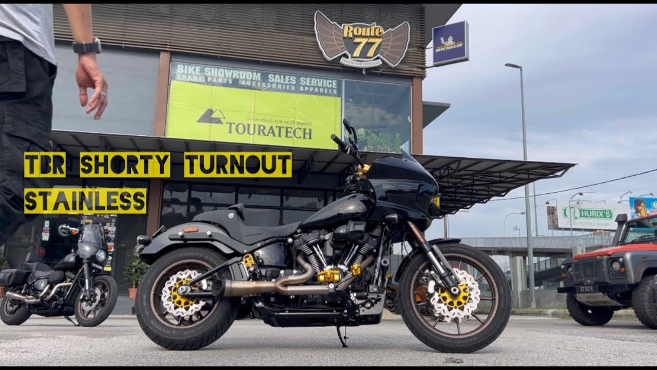 S&S 475 Cam. TBR 2 -1 Shorty Turnout Stainless Steel Exhaust. Low Rider ...