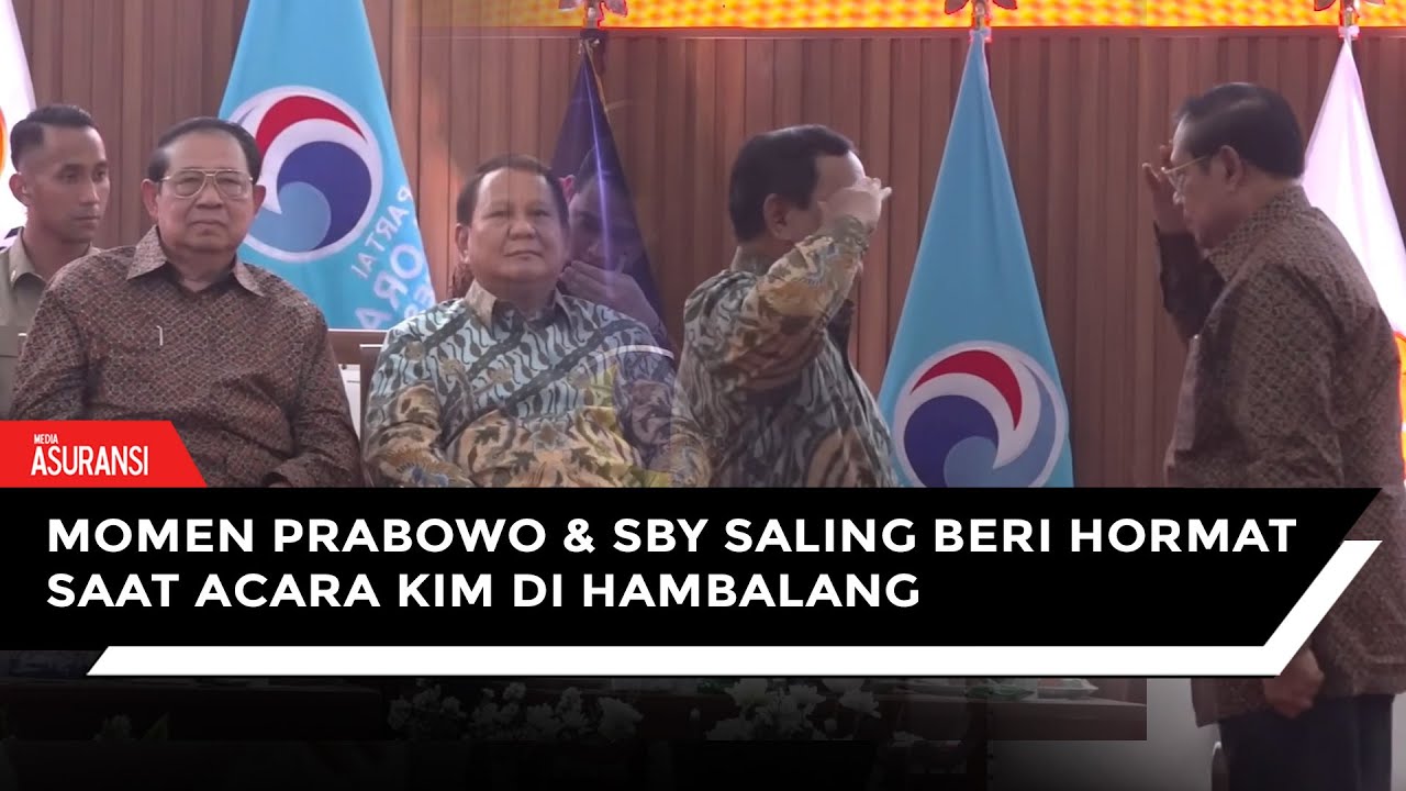 Momen Saling Berbalas Hormat Antara Prabowo & SBY, Saat Acara KIM di ...