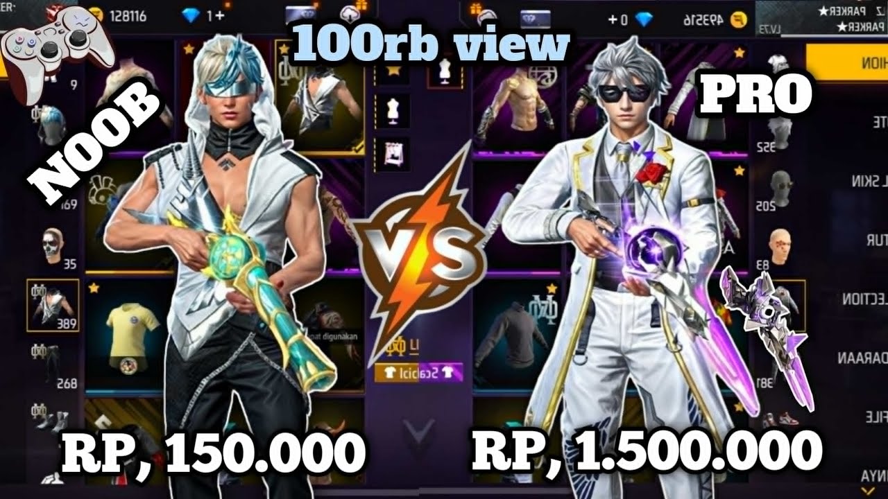 REVIEW AKUN FF SEHARGA 150.000 VS 1.500.000 - YouTube