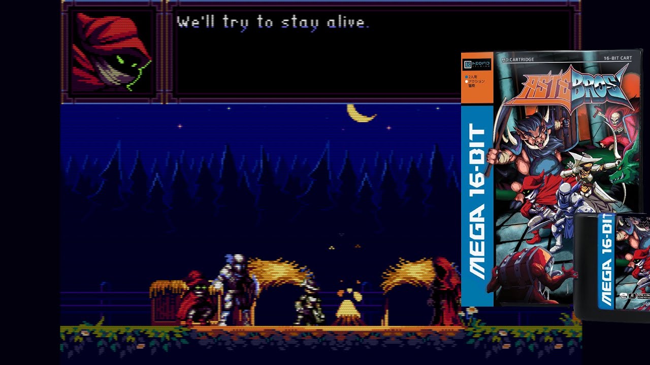 Sega Mega Drive 2: Astebros. New sega homebrew game. Part 1 - YouTube