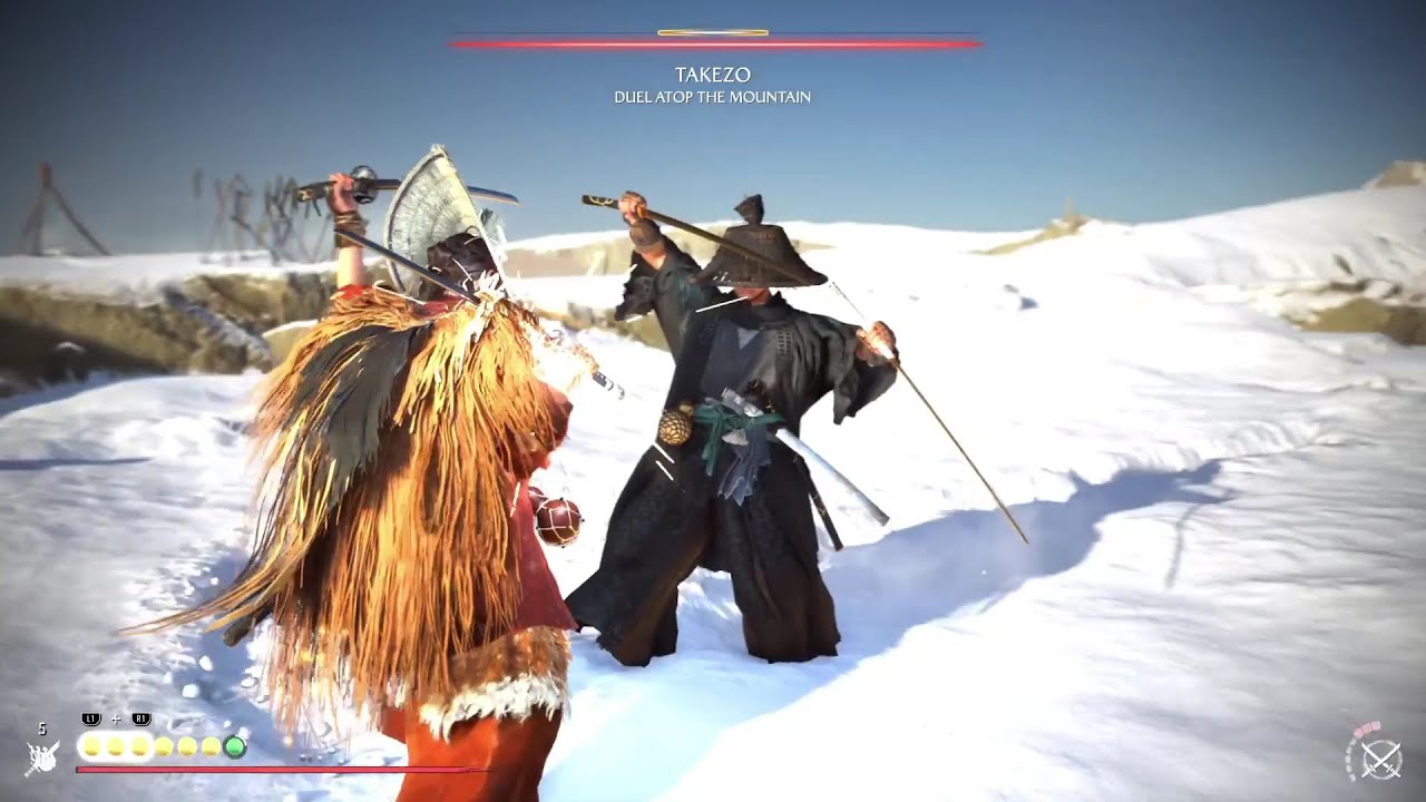 Ghost of Yotei Hardest Boss (Takezo Duel atop the mountain) - YouTube