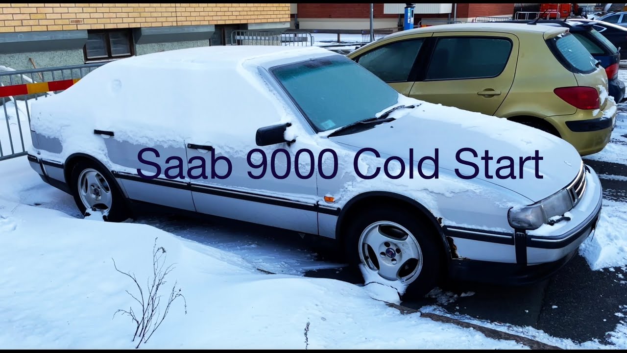 Saab 9000 Cold Start - YouTube