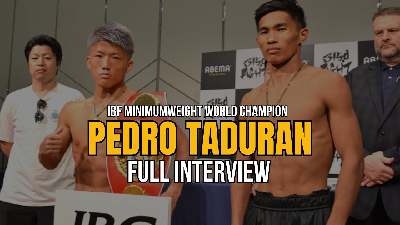 IBF Minimumweight Champion Pedro Taduran Full Interview - YouTube