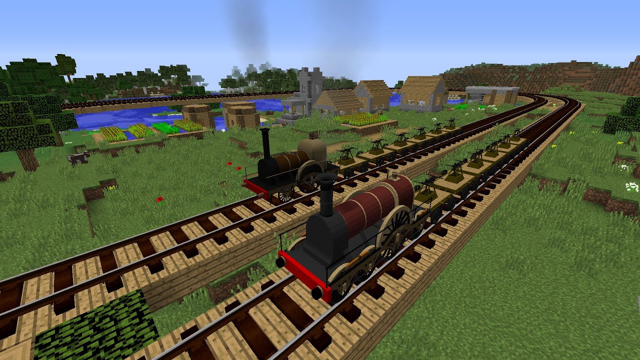 Minecraft Immersive Railroading Train Ride 18 - YouTube