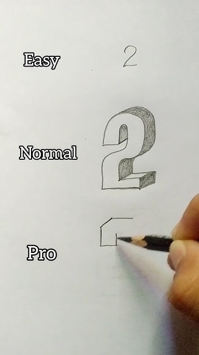 Drawing 3d number easy🔥#drawing#art#shorts - YouTube