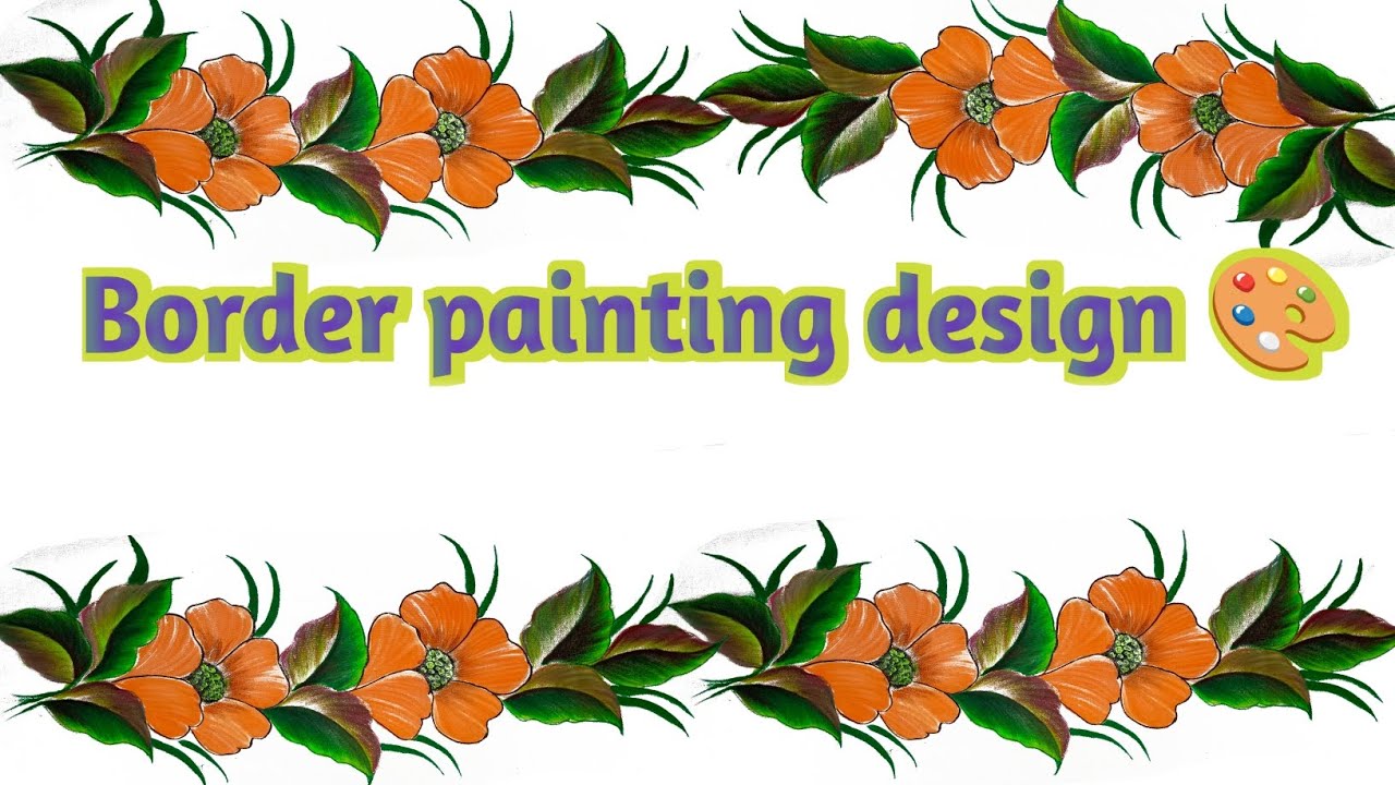 Bed Sheet Chadar ka design 🌺 ll chadar border painting 🎨 ll #painting # ...