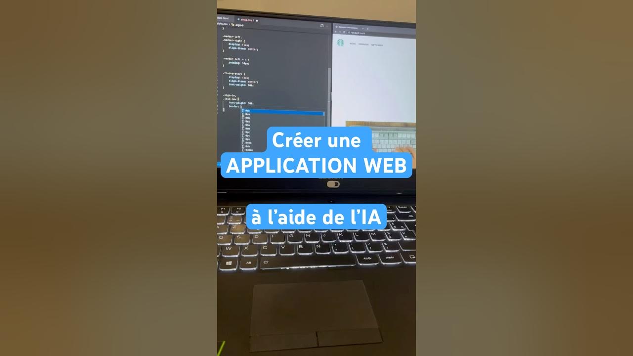 Créer une application web sans savoir coder #astucespc #ia #siteinternet - YouTube