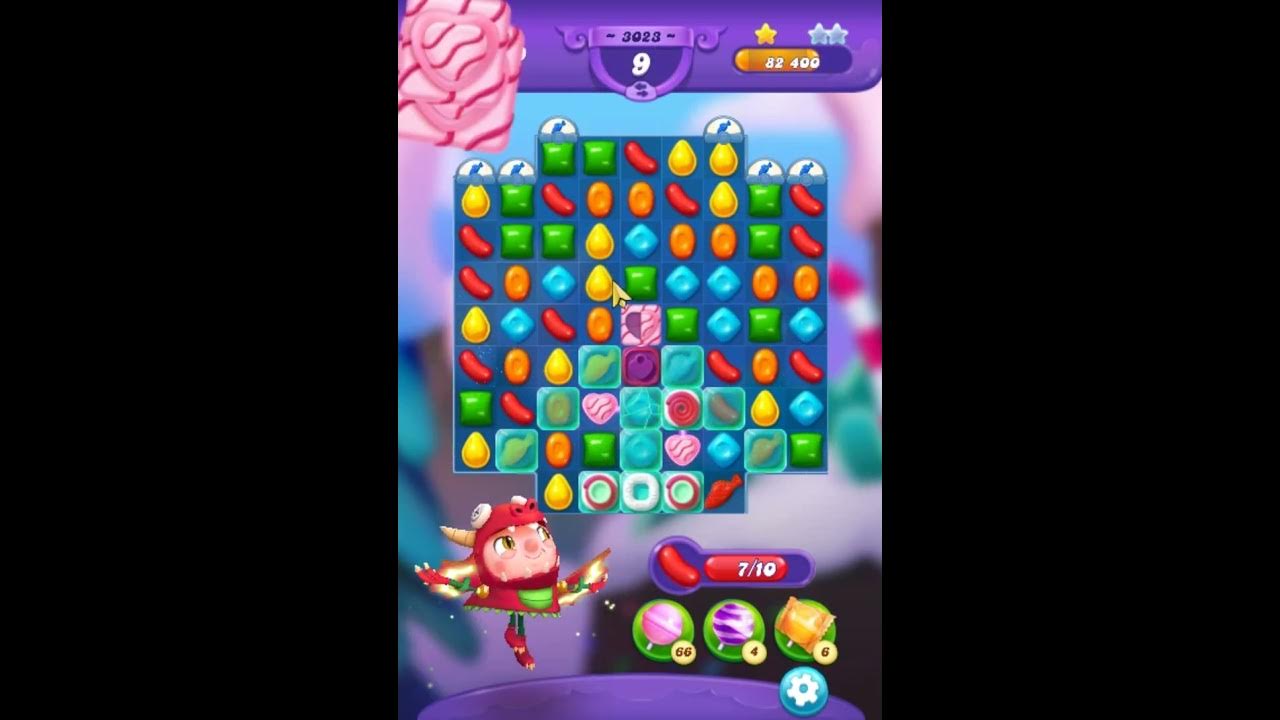 Candy Crush Friends Saga Level 3023 Get 2 Stars , 21 Moves Completed - YouTube
