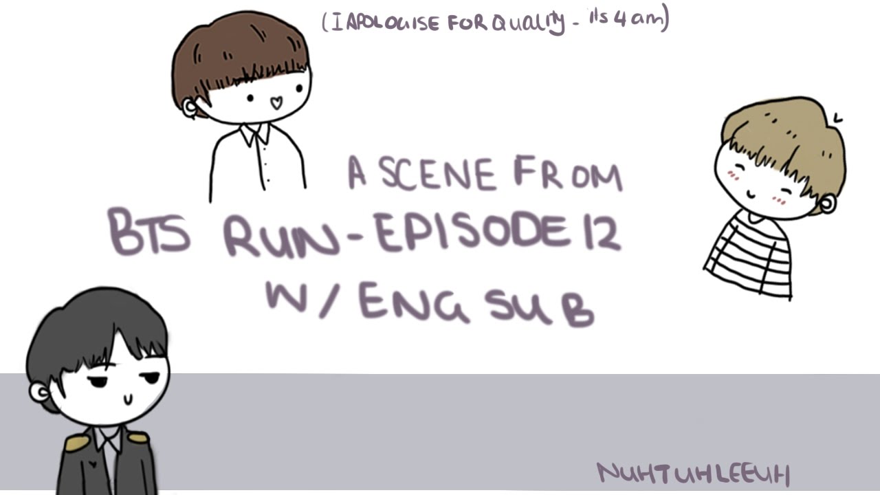 BTS Run - Ep 12 // animation (eng sub) - YouTube