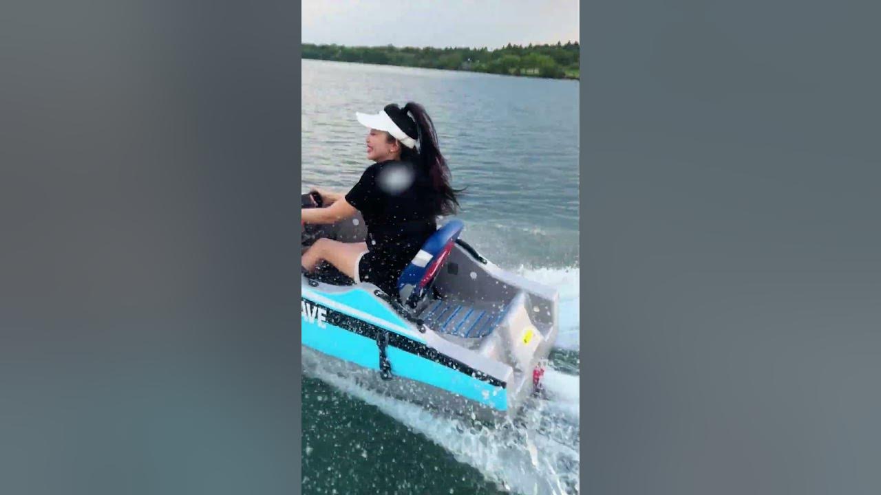 RUSH WAVE BOAT，The waves are coming out#rushwave #Surfing #kartboat #rushwaveboat - YouTube