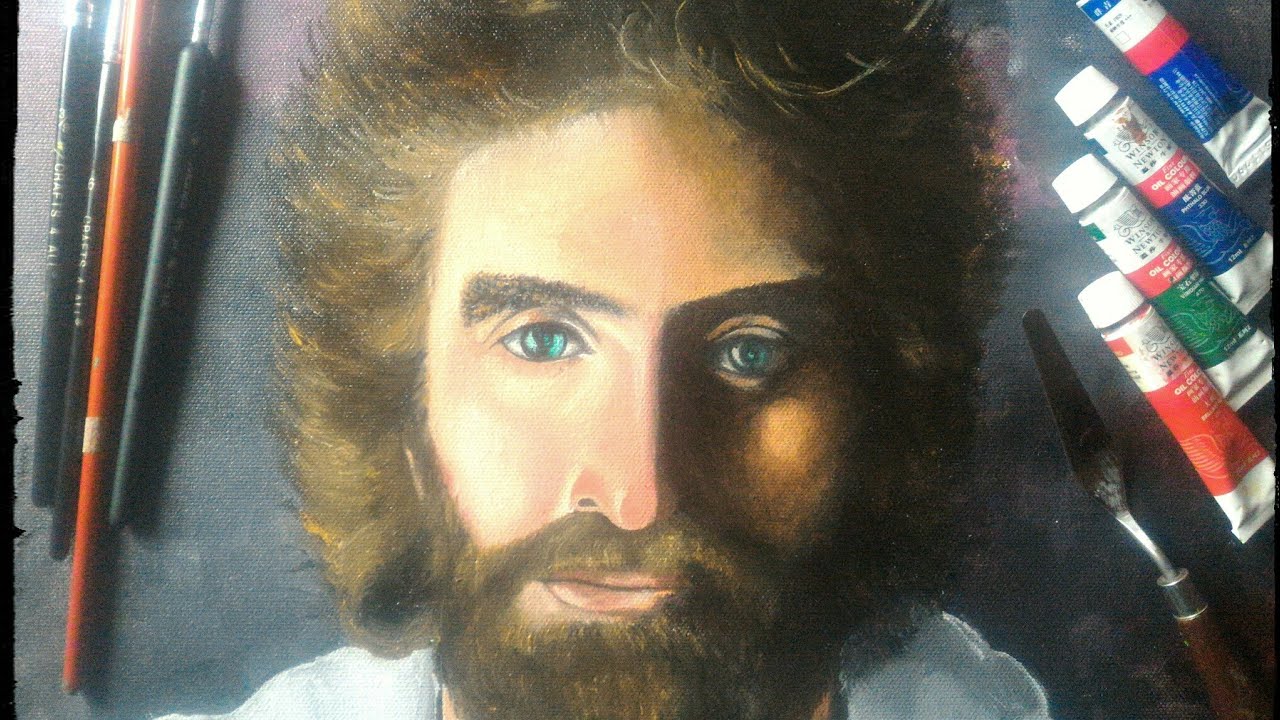 Jesus portrait painting - YouTube
